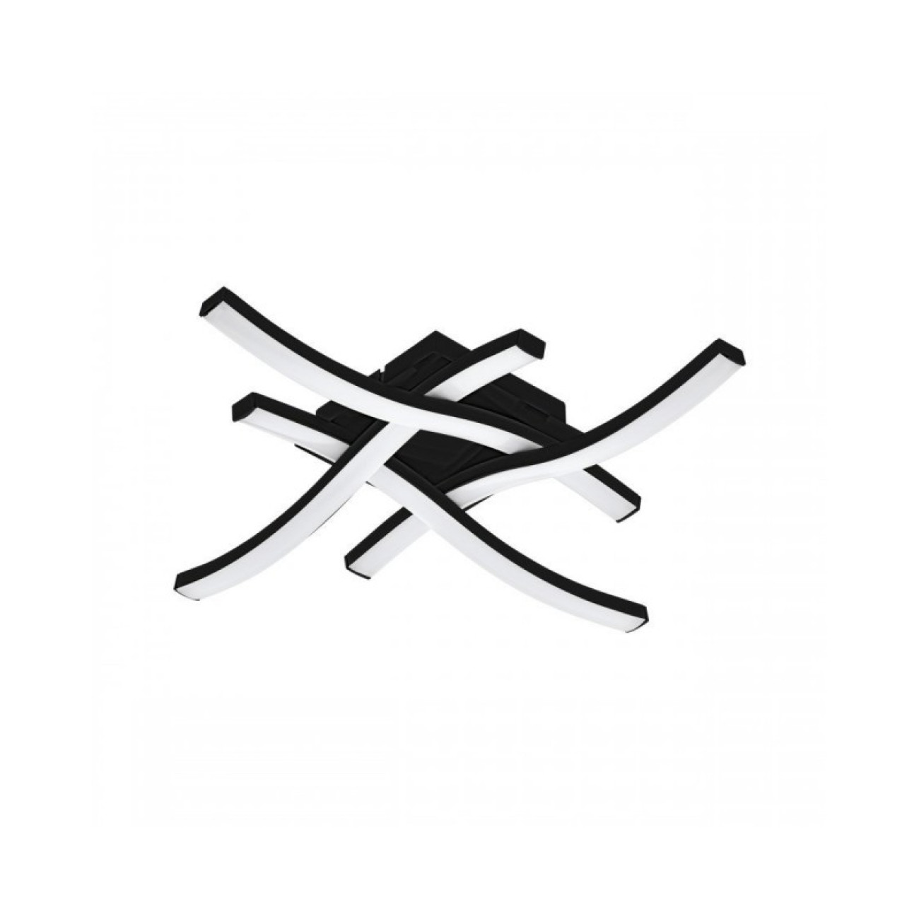 Lustra Led 4 Brate Neagra Cabezas Eglo 75524