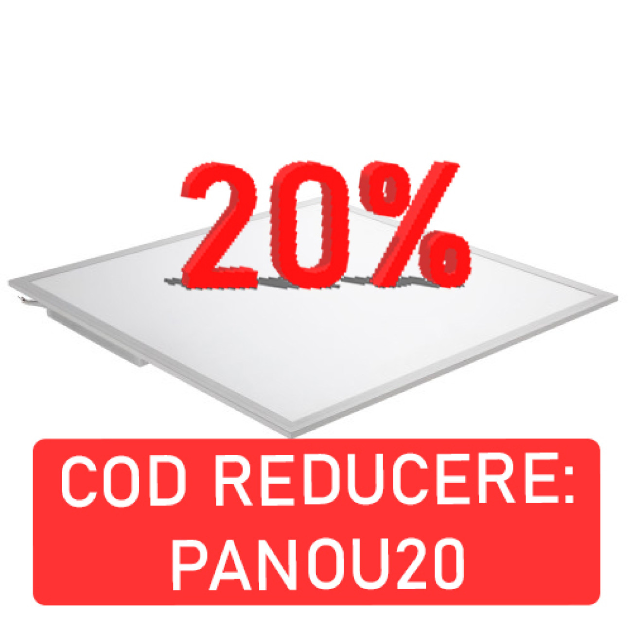 Panou Led 60x60 Aplicat Incastrat 36w 6500k