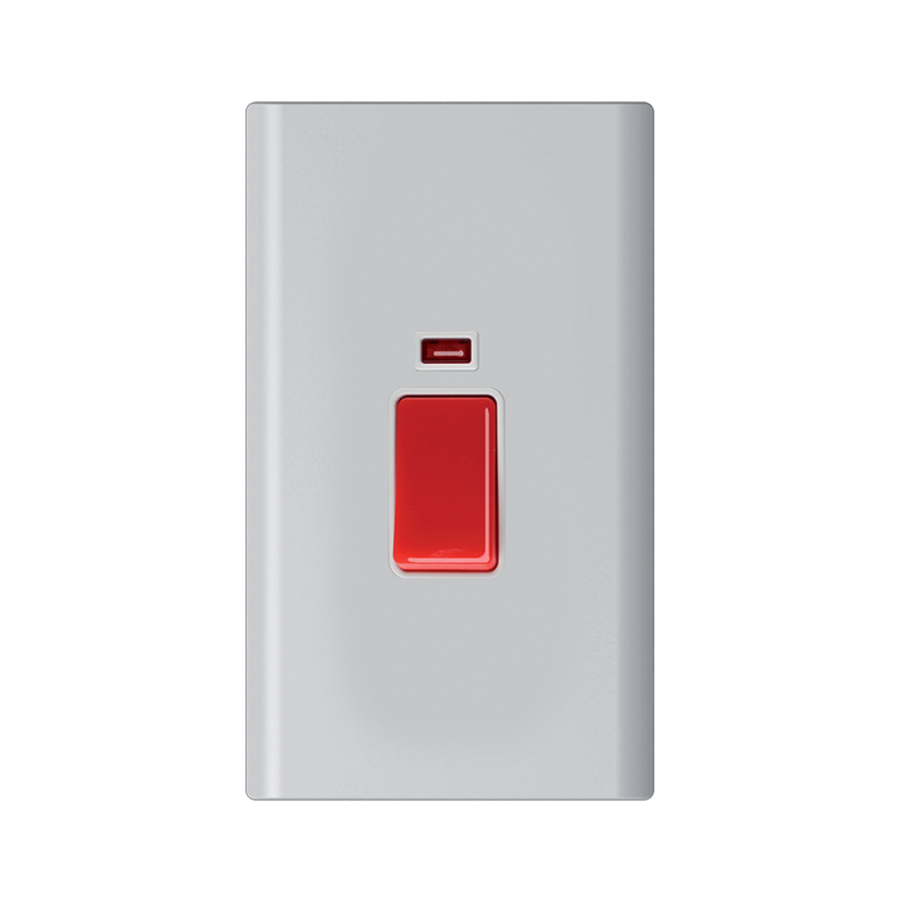 Intrerupator Doi Poli Cu Led 45a Vertical London Alb 190830 Elmark