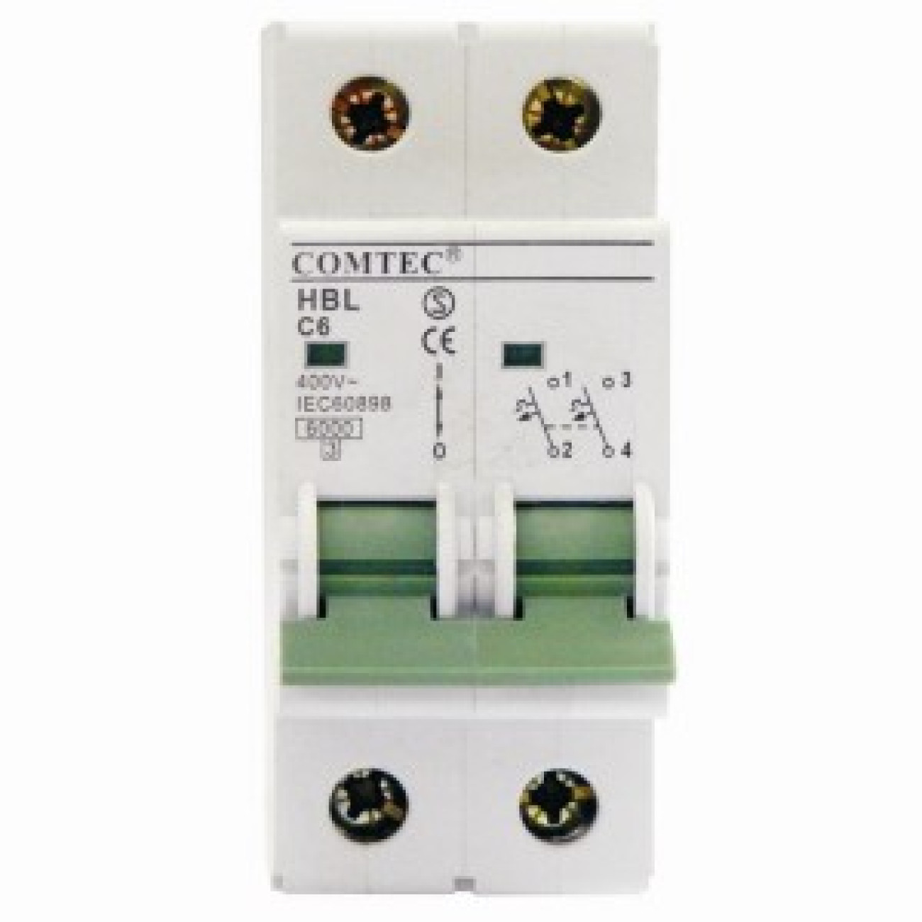 Siguranta Automata Bipolara 2p 16a Hbl 6ka Mcb Curba C Comtec