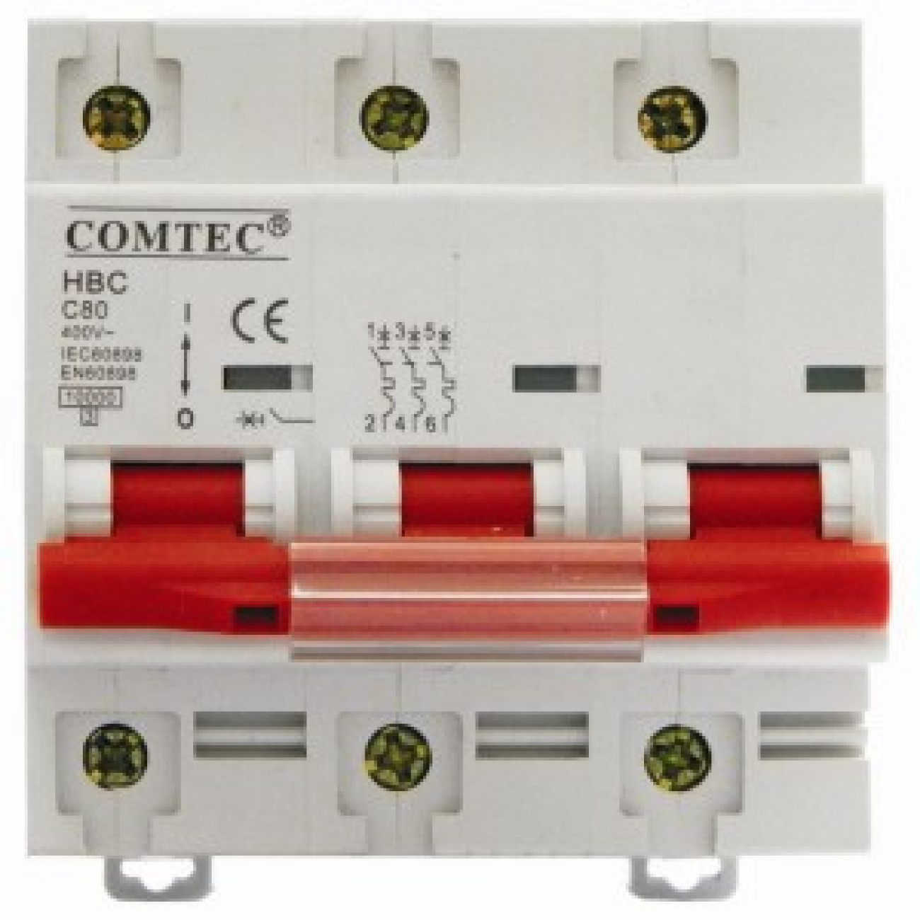 Siguranta Automata Tripolara 3p 100a Hcb 10ka Mcb Curba C Comtec