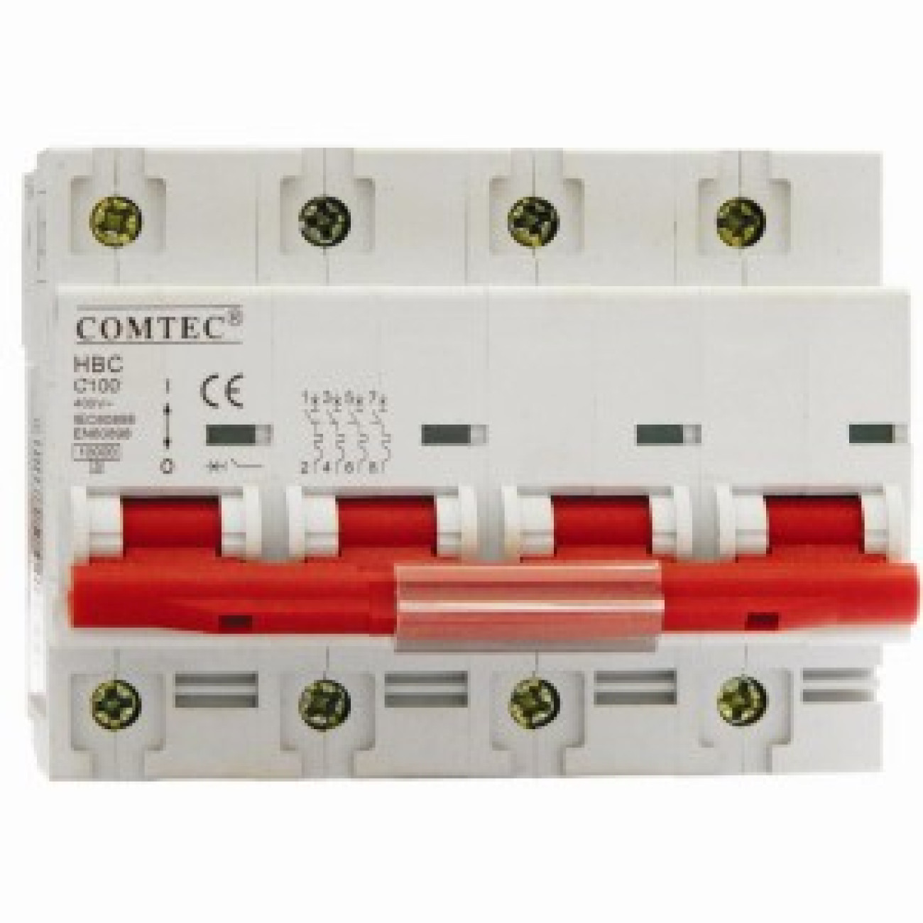 Siguranta Automata Tetrapolara 4p 125a Hcb 10ka Mcb Curba C Comtec