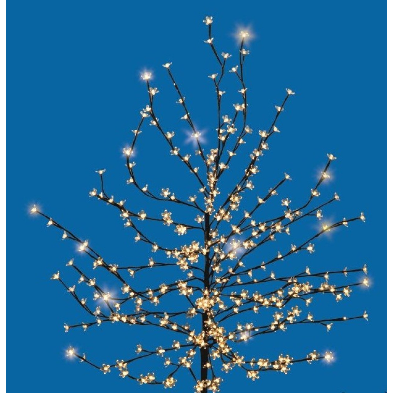 Pom Luminos Cu Led Floare Cires 200cm Alb Cald 230v Cbt 320